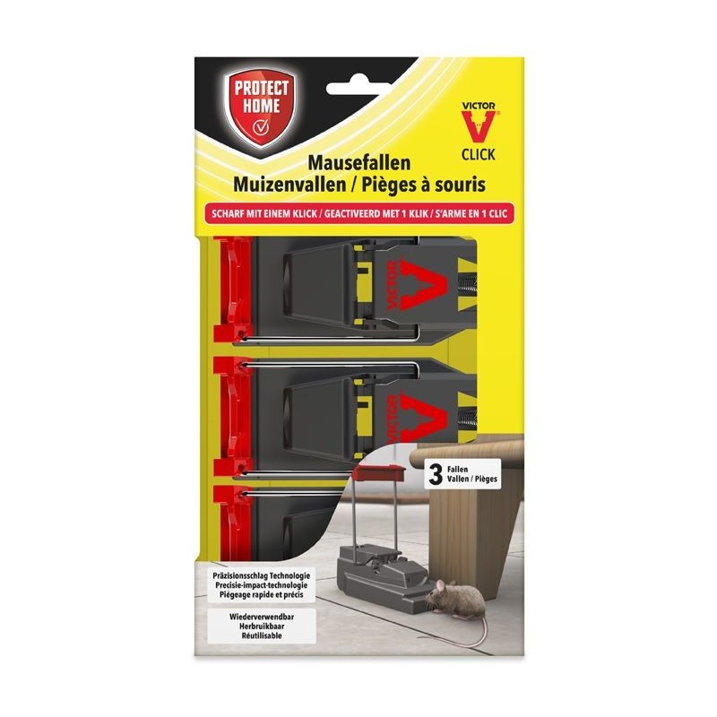 Muizenval plastic (3 stuks) Protect Home