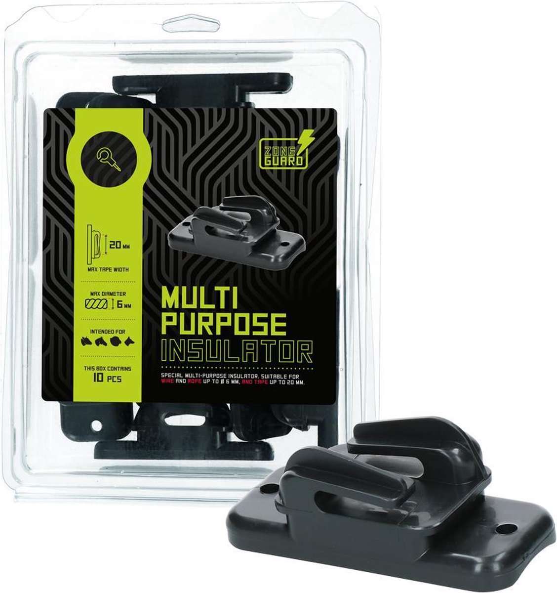 Isolator multi purpose 20 mm 10 stuks ZoneGuard