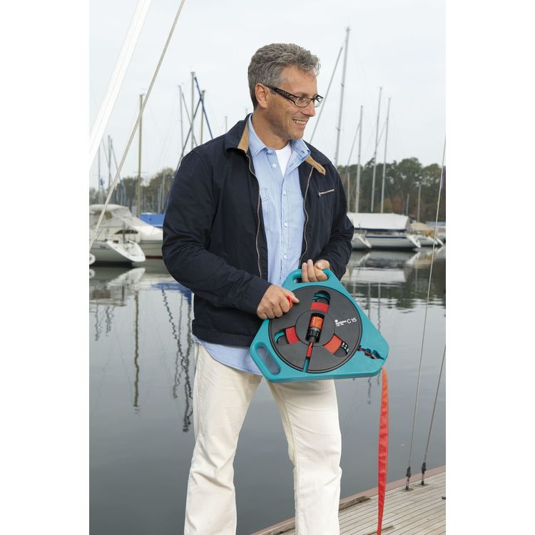 Classic roll-fix platte slang 15m in casette Gardena