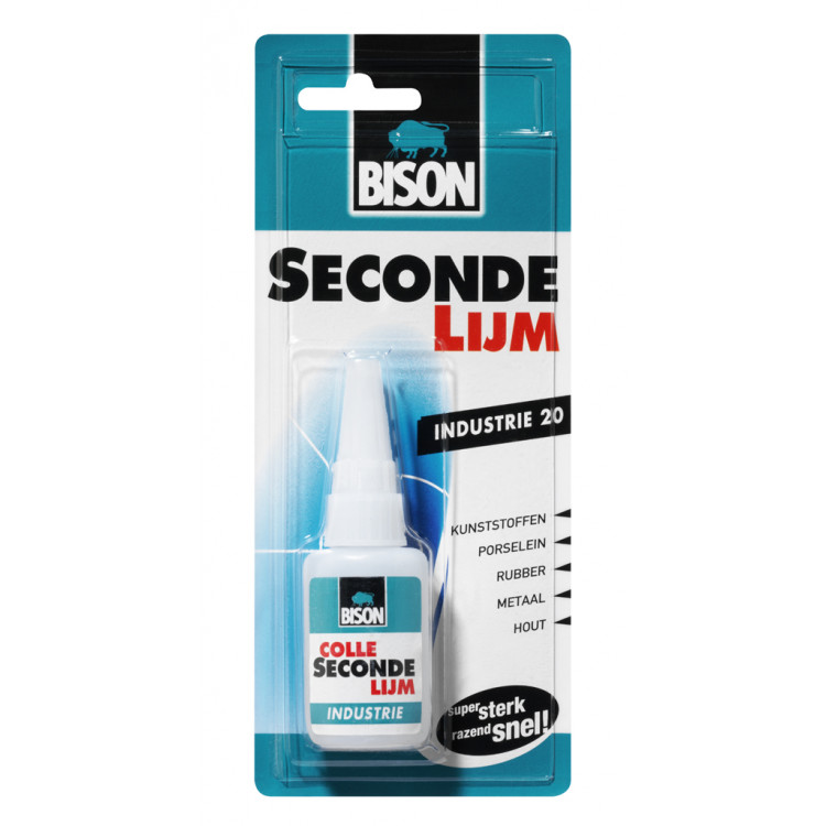 Bison Industrie secondelijm 20gr Bison Soort lijm Secondelijm