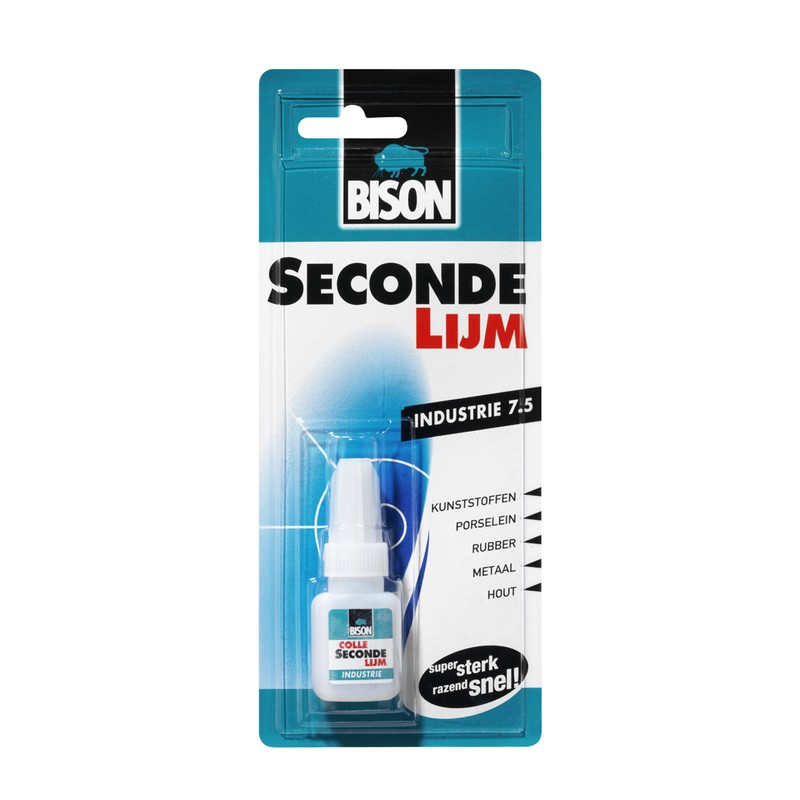 Bison Industrie secondelijm 7.5gr Bison Soort lijm Secondelijm