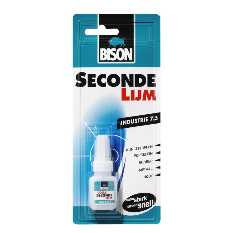 Bison Industrie secondelijm 7.5gr Bison Soort lijm Secondelijm
