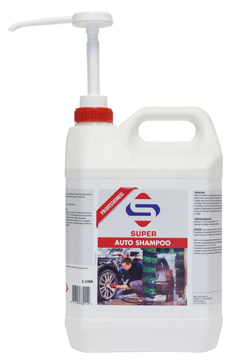 Super auto shampoo 5 liter Mega Cleaning Inhoud 5L Schoonmaakmiddelen ...