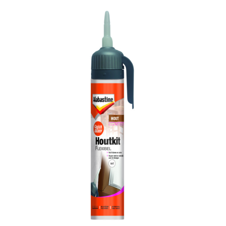 Alabastine Quick & Easy houtkit wit 300 gram Kleur Wit Vulmiddelen ...